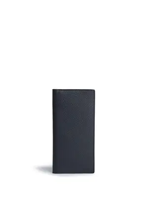 Smythson Panama Slim Bi-fold Leather Wallet