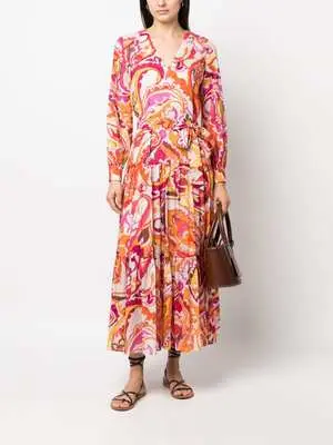TWINSET Abstract-print Ankle-length Dress