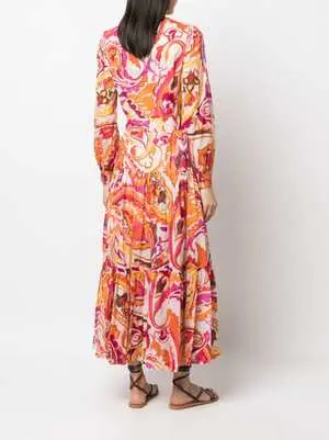 TWINSET Abstract-print Ankle-length Dress