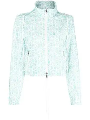 Moncler Aloes Logo-print Jacket - Green