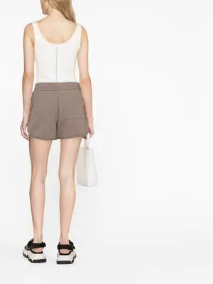 JIL SANDER Drawstring Cotton Shorts - Brown