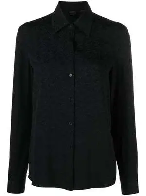 Pinko Logo-jacquard Shirt - Black