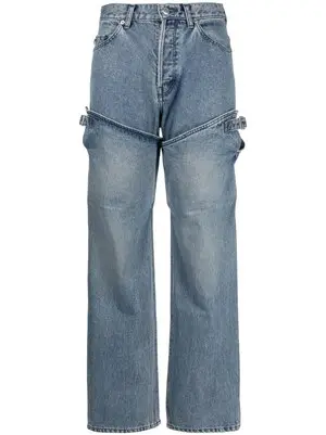 AMBUSH Detailed Straight-leg Jeans - Blue