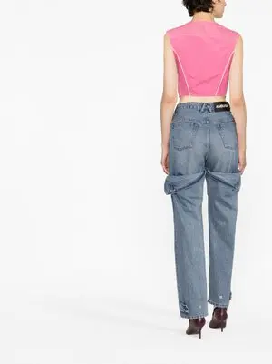 AMBUSH Detailed Straight-leg Jeans - Blue