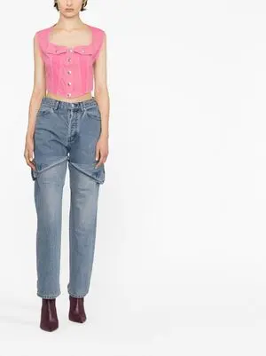 AMBUSH Cropped Denim Top