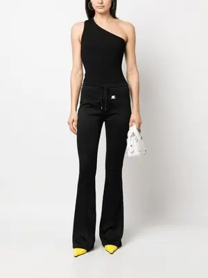 COURREGES Seam-detailing Flared Track Pants