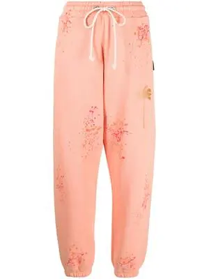Palm Angels Pxp Paint-splatter Track Pants