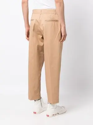 Maison Kitsuné Tailored Straight-leg Trousers - Brown