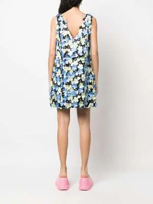 Stine Goya Elena Floral-appliqué Minidress