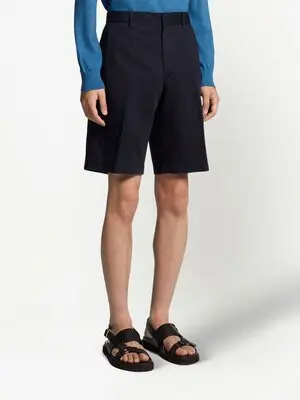 Zegna Cotton-linen Chino Shorts