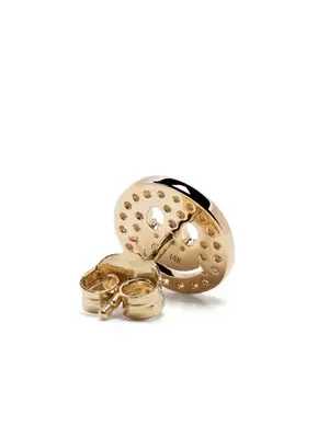 SYDNEY EVAN 14kt Yellow Happy Face Diamond Stud Earring