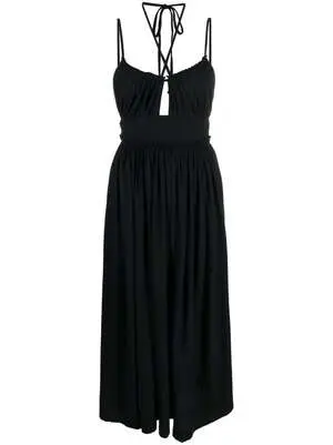 Ulla Johnson Freya Halterneck Midi Dress - Black