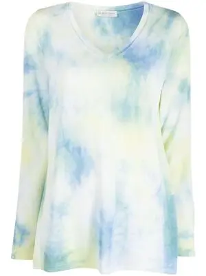 LE TRICOT PERUGIA Tie-dye Long-sleeve Top