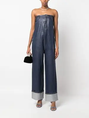 Alexander Wang Strapless Denim Jumpsuit