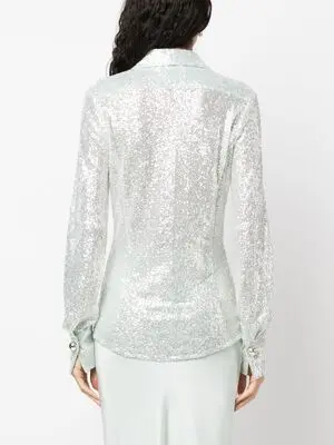 GENNY Metallic-effect Long-sleeve Shirt