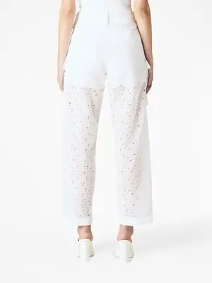 Sacai Logo-embroidery Trousers
