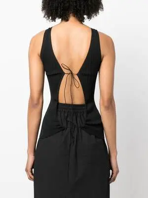 Cecilie Bahnsen Tie-fastening Sleeveless Dress