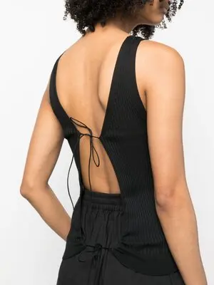 Cecilie Bahnsen Tie-fastening Sleeveless Dress