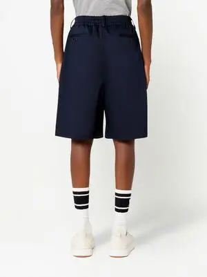 Ami Cotton Chino Shorts - Blue