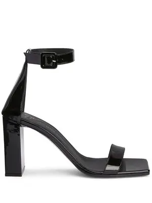 GIUSEPPE ZANOTTI Shangay Buckled 85mm Leather Sandals - Black