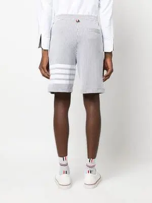 Thom Browne 4-bar Stripe Seersucker Shorts