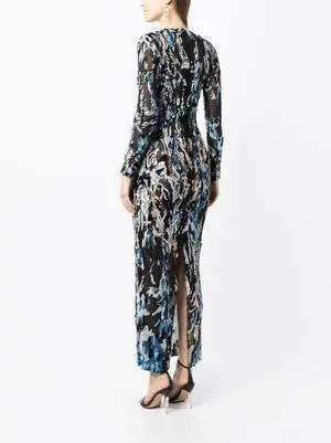SAIID KOBEISY Bead Embellishment Tulle Dress
