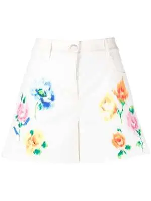 MOSCHINO Boutique Moschino Floral-Print Denim Shorts
