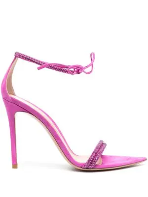 GIANVITO ROSSI Montecarlo 115mm Crystal-embellished Sandals - Pink
