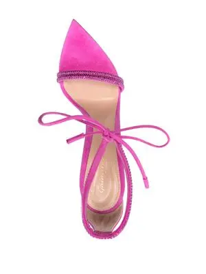 GIANVITO ROSSI Montecarlo 115mm Crystal-embellished Sandals - Pink