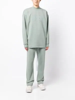 Fear Of God Drawstring Cotton Track Pants - Green