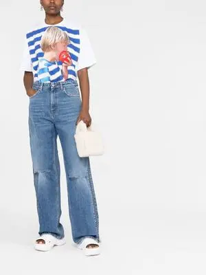 Stella McCartney Zip-detail Straight-leg Jeans