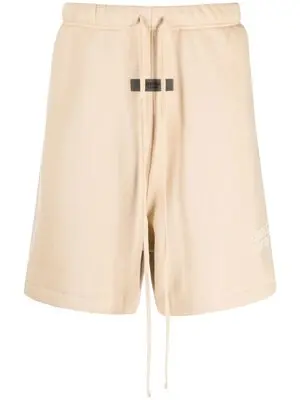 Fear Of God Cotton Blend Track Shorts - Neutrals