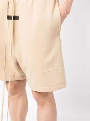 Fear Of God Cotton Blend Track Shorts - Neutrals