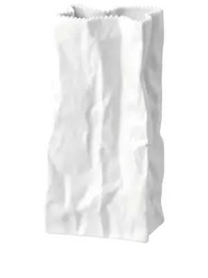 ROSENTHAL 22cm Paper-bag Porcelain Vase - White