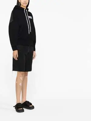 Palm Angels Graphic-print Hoodie - Black