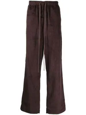 Fear Of God Corduroy Drawstring Wide-leg Track Pants - Brown