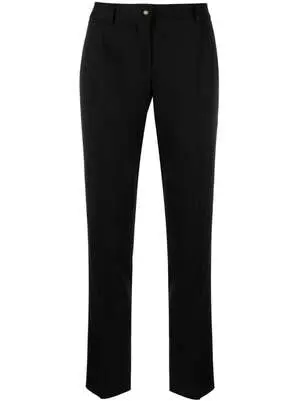 Dolce & Gabbana Cropped Straight-leg Trousers - Black