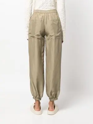 SEMICOUTURE Elasticated-waist Cropped Trousers