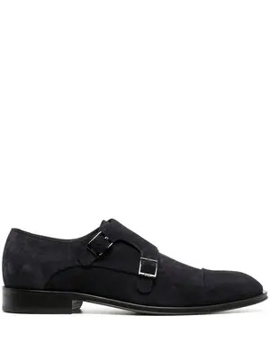 BOSS Double-buckle Suede Shoes