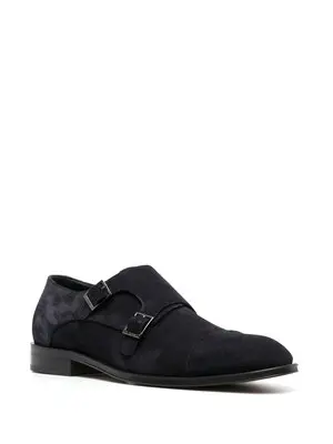 BOSS Double-buckle Suede Shoes