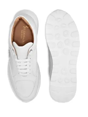 BILLIONAIRE Embroidered Logo Low-top Sneakers - Black