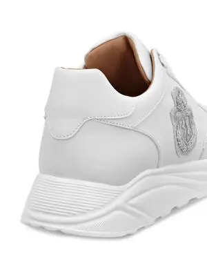 BILLIONAIRE Embroidered Logo Low-top Sneakers - Black
