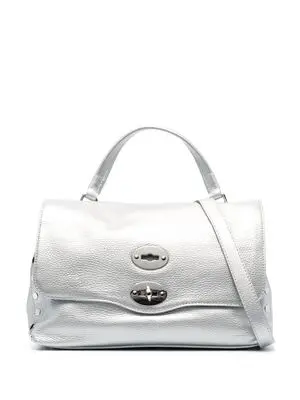 ZANELLATO Baby Postina Leather Cross Body Bag - Silver
