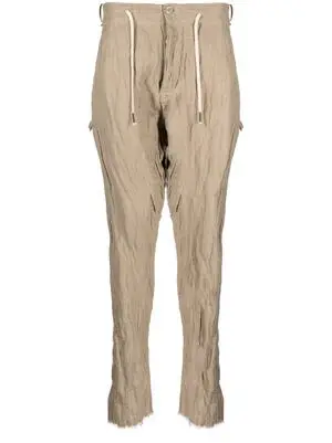 Masnada Crinkled Drawstring Track Pants