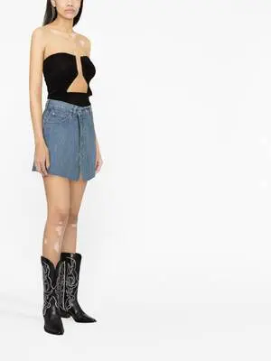Our Legacy Medium-wash Denim Skirt - Blue