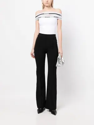 Monse Off-shoulder Logo Bodysuit
