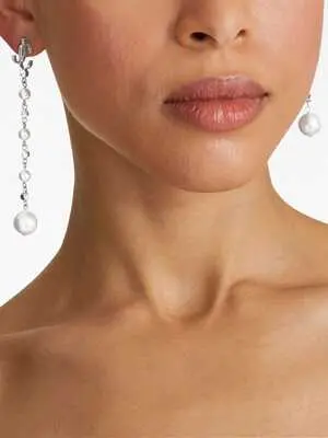 JIMMY CHOO Pearl-detail Drop Earrings
