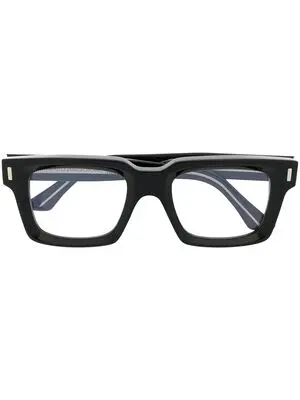 CUTLER & GROSS Full Rim Square Frame Eyeglasses - Black