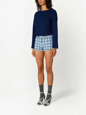 AMI Paris Textured Cropped Jacket