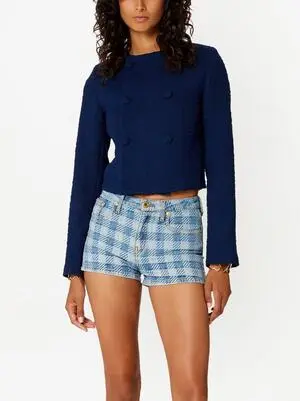 AMI Paris Textured Cropped Jacket